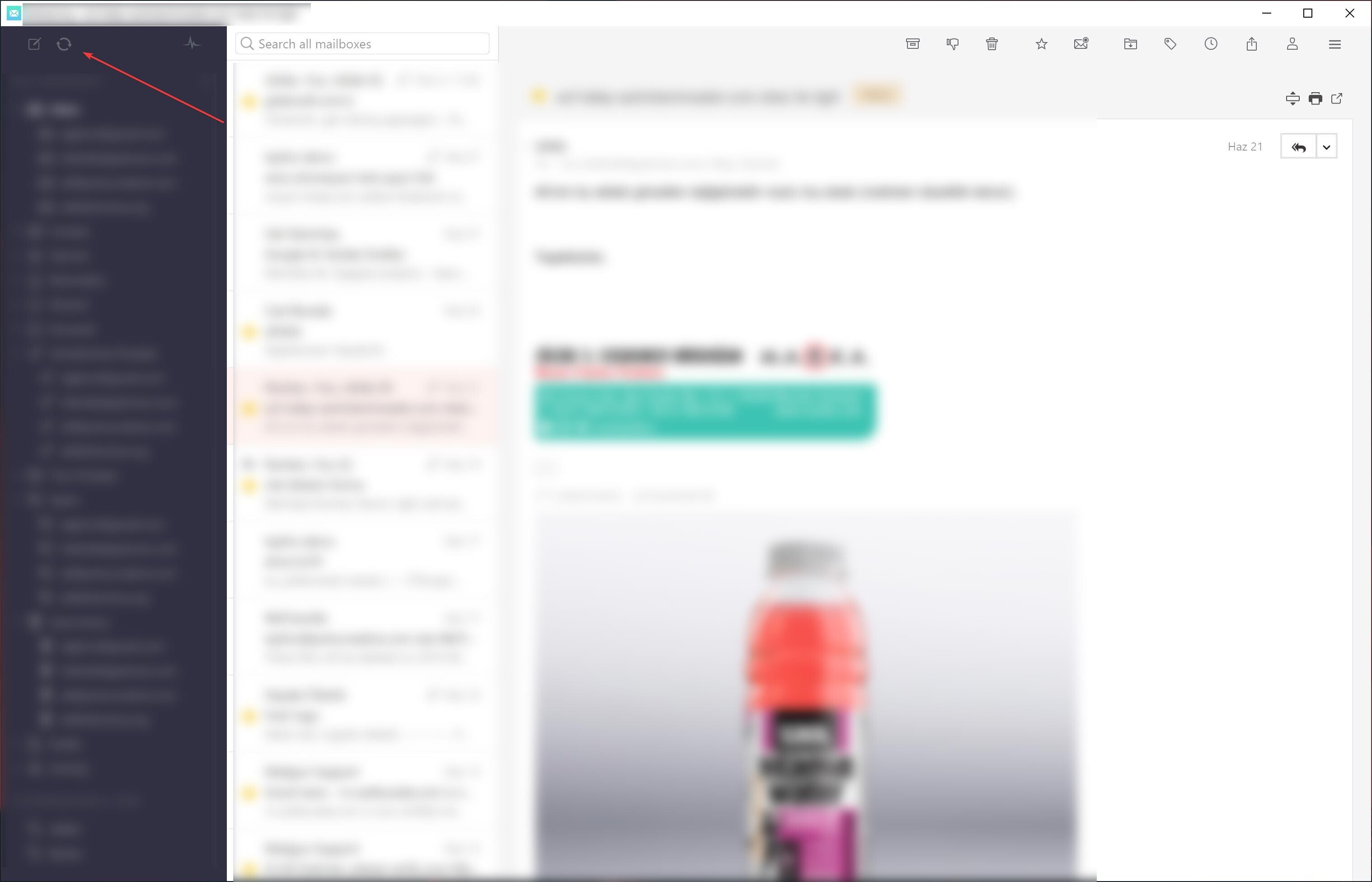 Sync New Mail Button In Toolbar Feature Suggestions Mailspring 